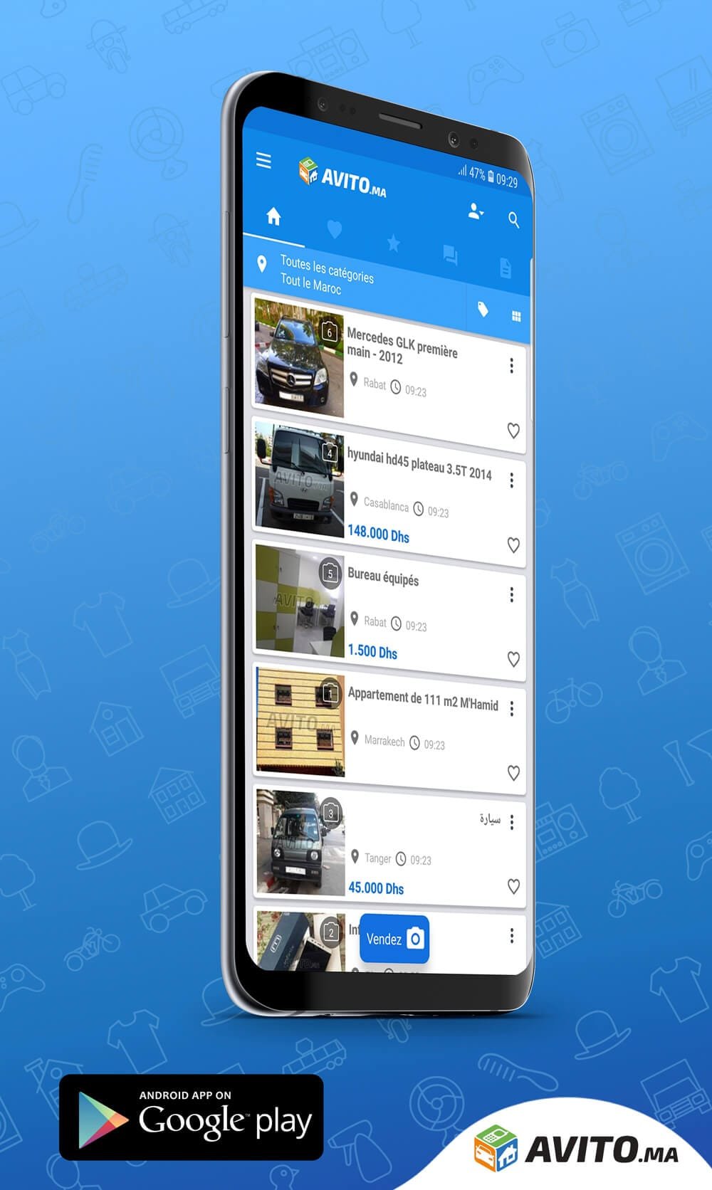 Application Avito | The Rolling Notes